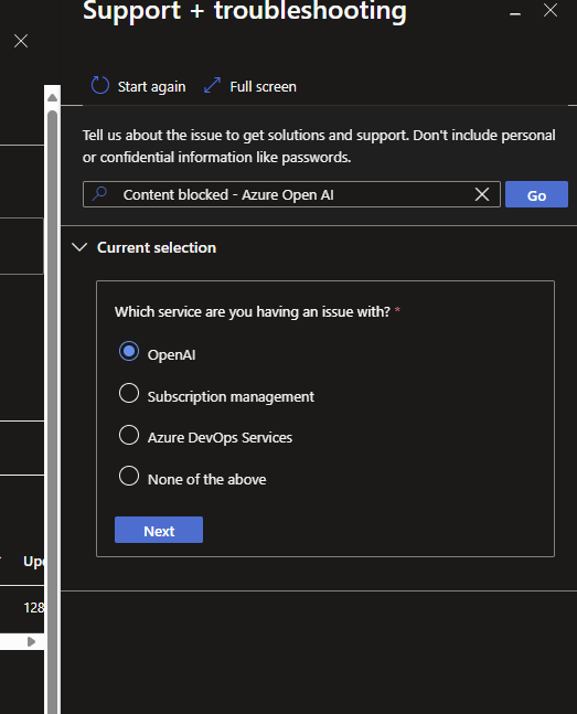 Resource blocked due to violation of content policy - Microsoft Q&A