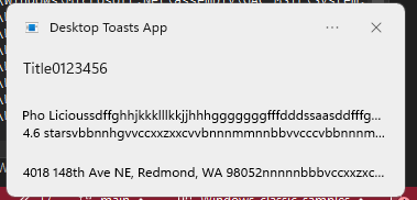 How to create a system notification with ultra long ellipses displayed ...