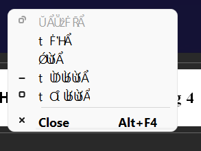 Context menu text scrambled - Microsoft Q&A