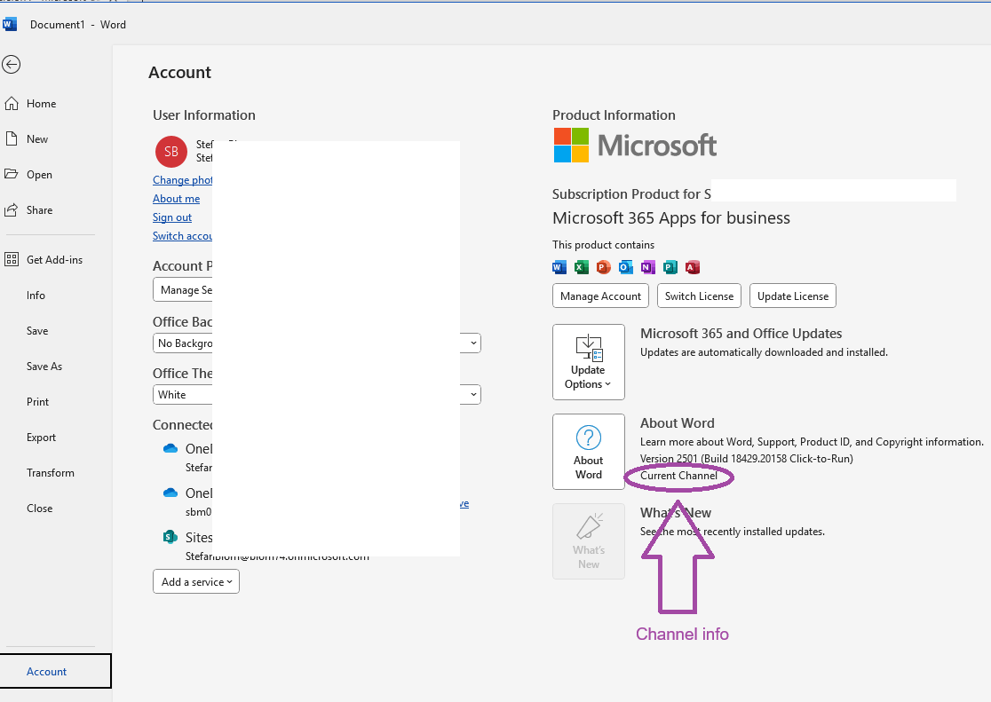 Office 365 Version Microsoft Q A