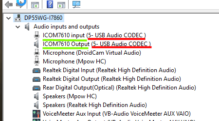Mic and Speaker n- USB Audio CODEC enumeration number change ...