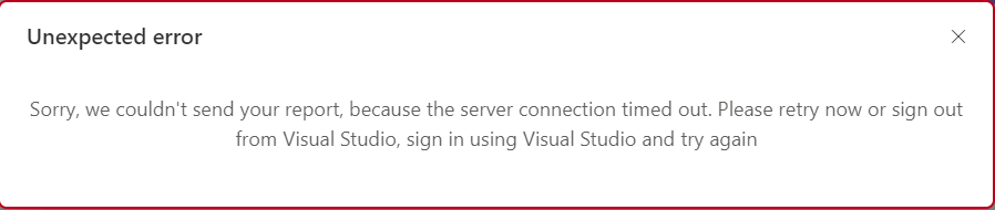 Report a problem - Microsoft Q&A