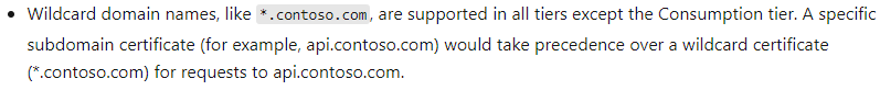 How to use wild card domain name in v2 tiers? - Microsoft Q&A