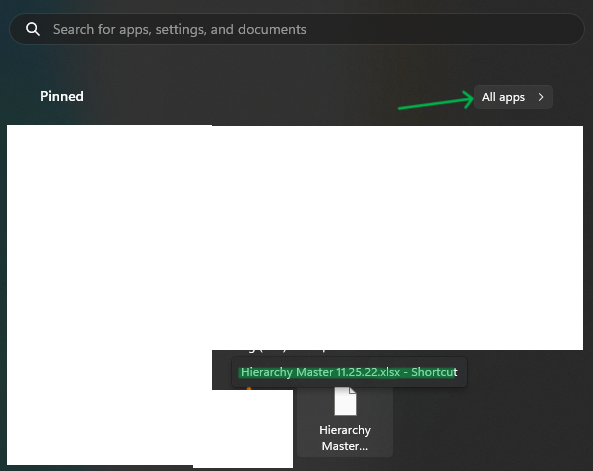 How to pin a WORD FILE to the start menu in Windows 11 - Microsoft Q&A