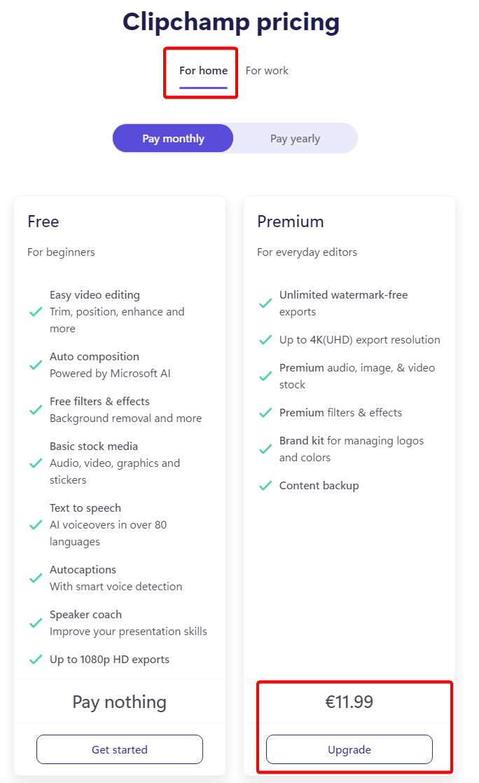 Clipchamp Purchase Options - Microsoft Q&A