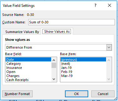 Pivot Table - Calculate Difference From - Microsoft Q&A