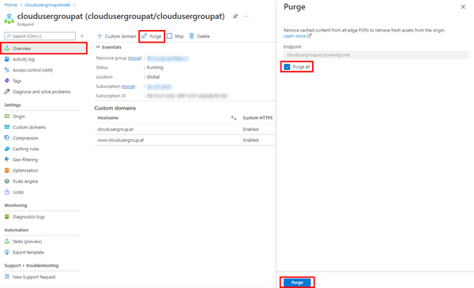 Updates of webpages delivered form Azure blob $web and CDN not shown in ... Updates of webpages delivered form Azure blob $web and CDN not shown in ...