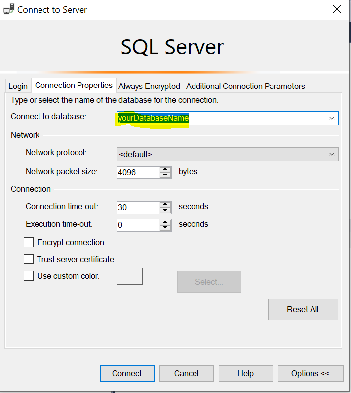 Unable to Connect to AzureSQL Server from SQL Server Management studio ...