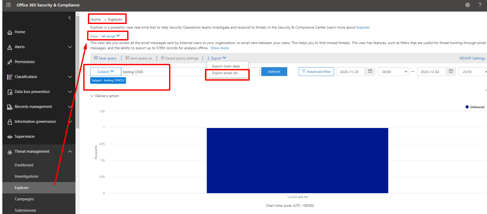 Suitable method to pull Office 365 Security and Compliance Threat ...