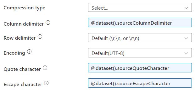 Parameterize Quote & Escape Character on Copy File Step Azure Synapse Pipeline - Microsoft Q&A