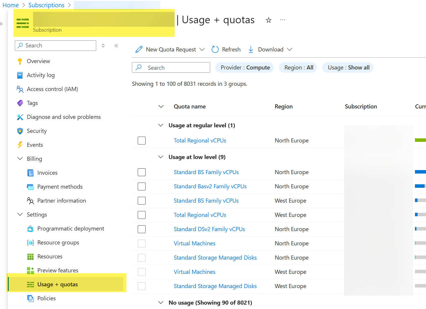 Hitting Subscription Instance Quota Limits In Standard Regions, Azure ...