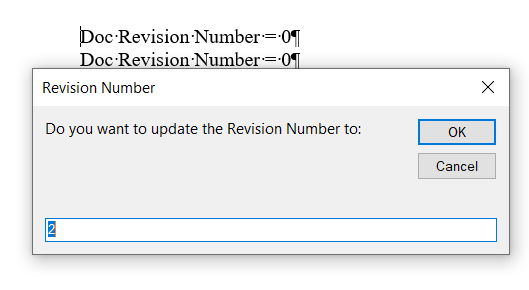 Custom Doc Property to replace RevNum - Microsoft Q&A