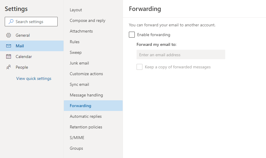 Restrict Email Forward Settings to 365 Admins only - Microsoft Q&A