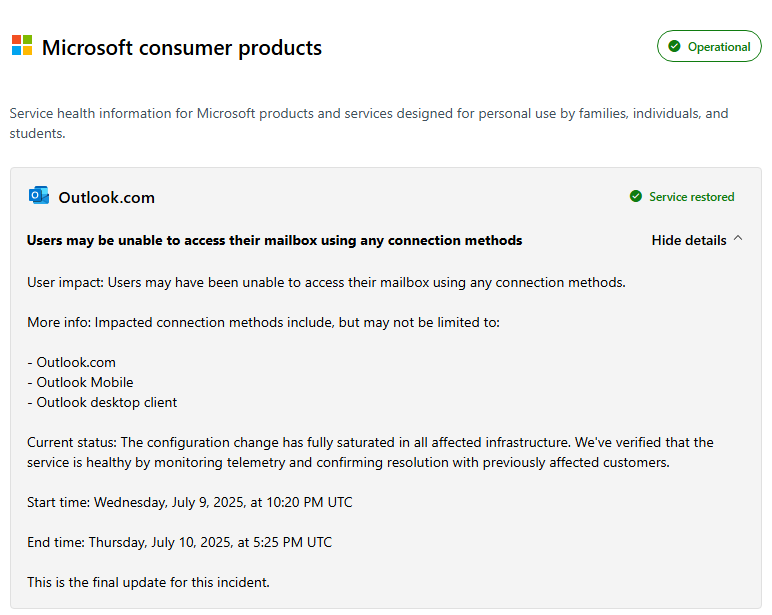 How to login in my outlook email account as it has error msg and cannot ...