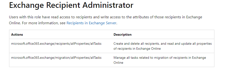 Azure Role to create email alias in exchange - Microsoft Q&A