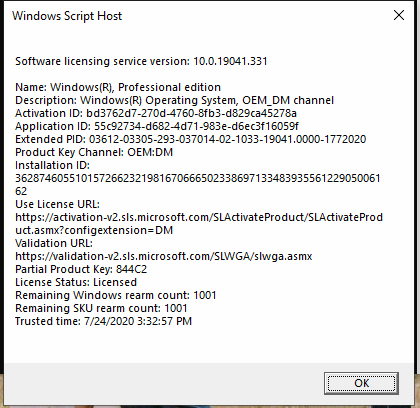 Windows 10 Pro COA & Key - Microsoft Q&A