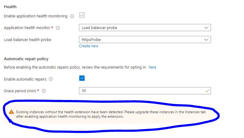 VMSS automatic instance repairs doesn't work with Load balancers health ...