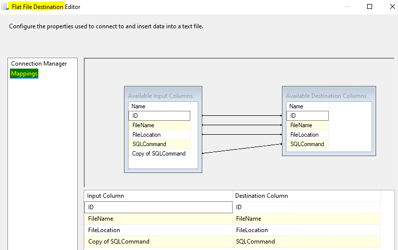 Export Flat File based on the each SQL statement in the table and ... Export Flat File based on the each SQL statement in the table and ...