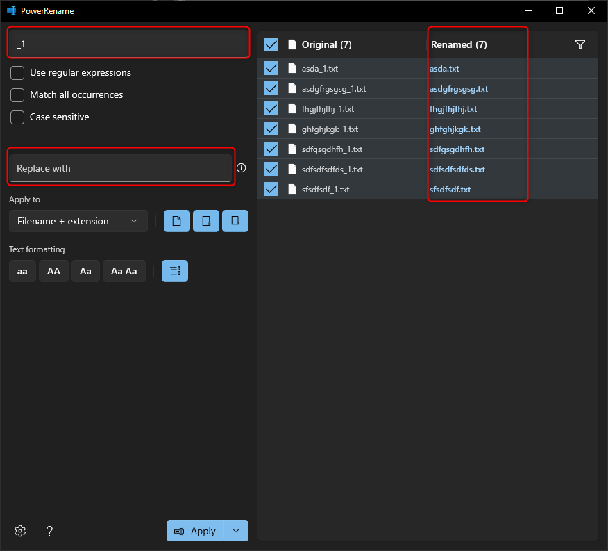 Stripping out common characters from file names - Microsoft Q&A