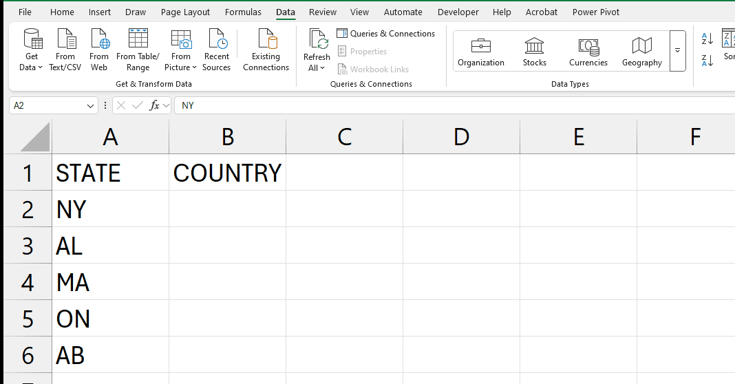 Mapping country based on list of States & Provinces - Microsoft Q&A