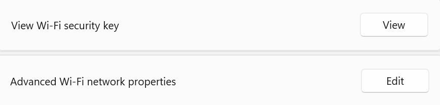 Cannot access advanced wi-fi network properties, when I click it ...