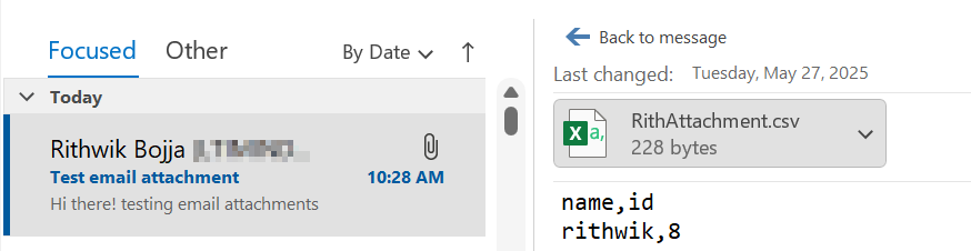 azure logic app send email and csv or excel attachment - Microsoft Q&A