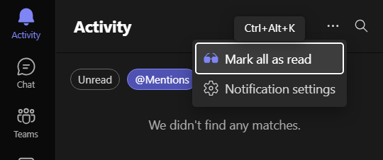 Is there a way to clear/sort activities in teams? - Microsoft Q&A