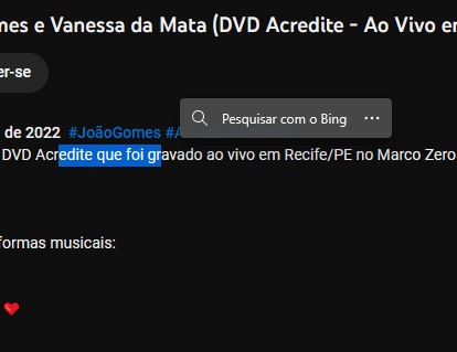 como desabilitar /tirar /remover esse "Pesquisar com o Bing", sempre ...