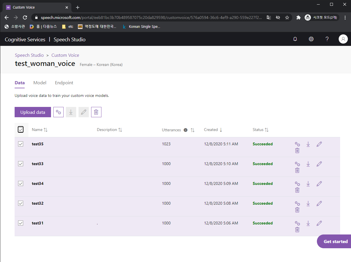 I can't make new custom voice model. - Microsoft Q&A