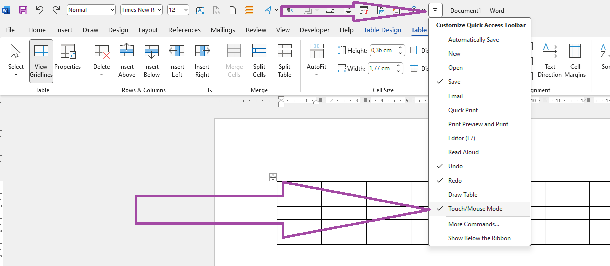 Word 365 table eraser has disappeared from Table Design/Layout tabs and ...