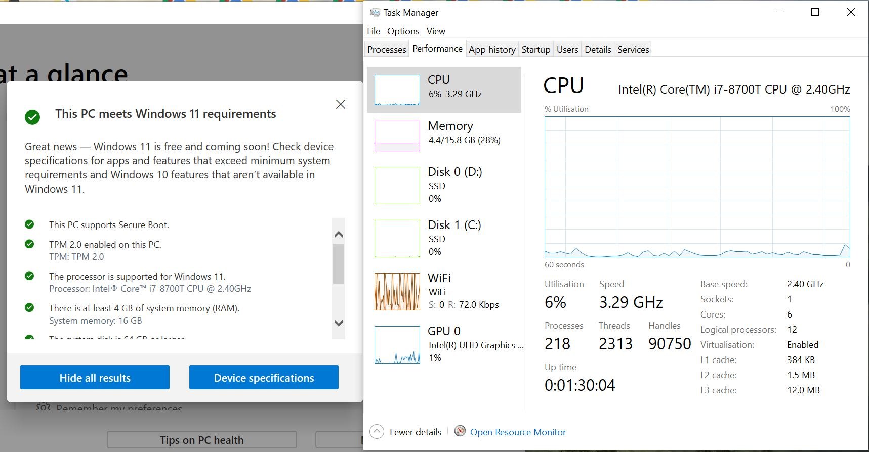Is an "i7-8700T CPU" a Windows 11 supported CPU? - Microsoft Q&A
