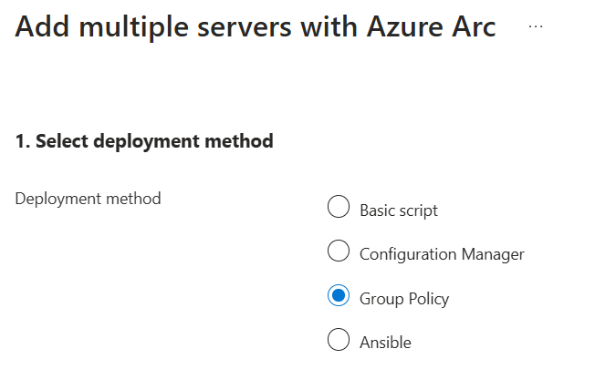 Azure Arc-enabled Servers - DeployGPO.ps1 Script fails with "C:\ \DeployGPO.ps1 : Exception ...