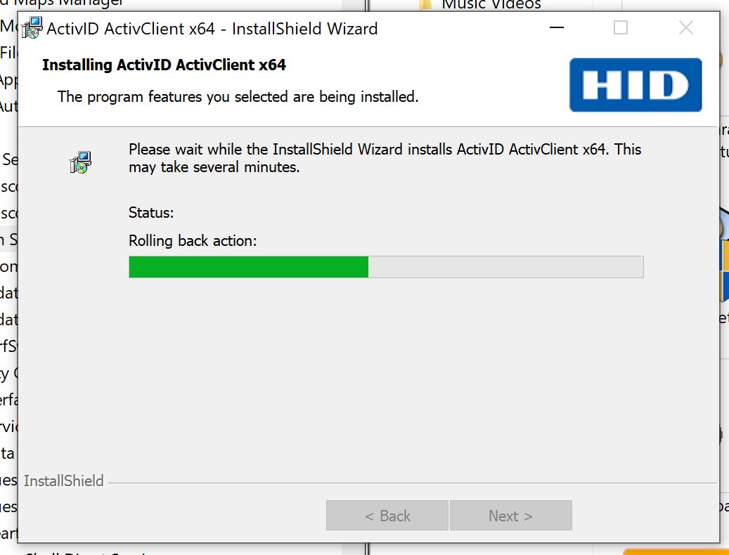 Installing ActivID ActivClient x64 7.1 Causes Installation To Be ...