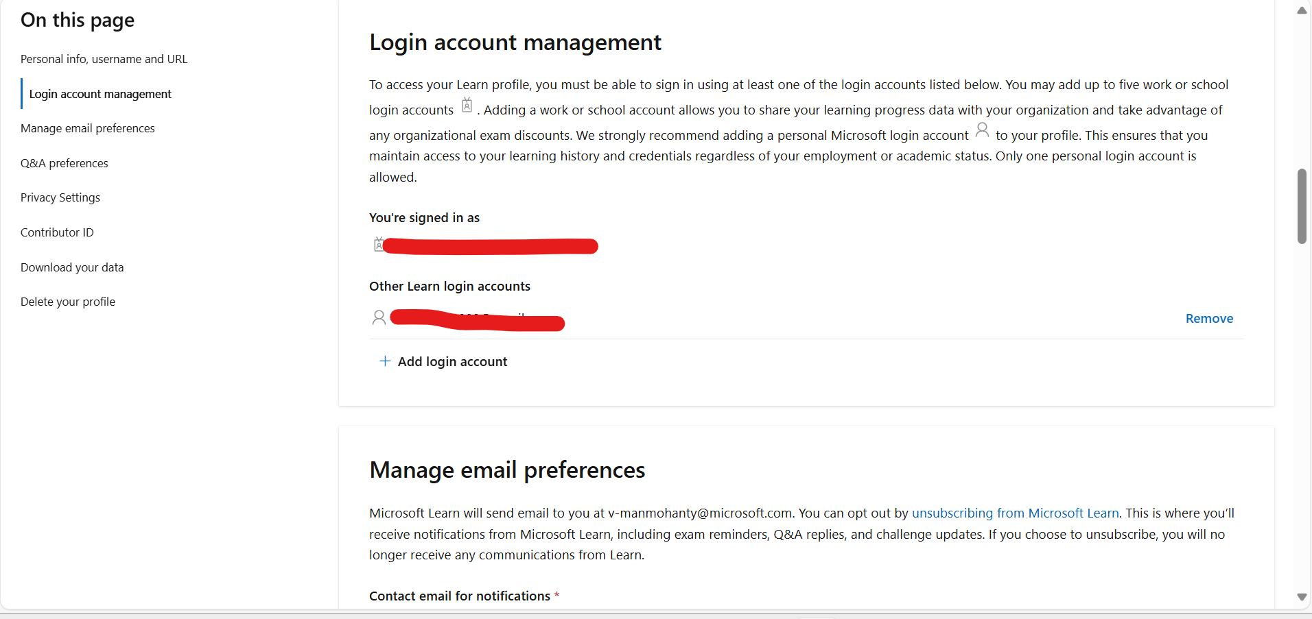 Request to Transfer Microsoft Certifications from Work Account to ...
