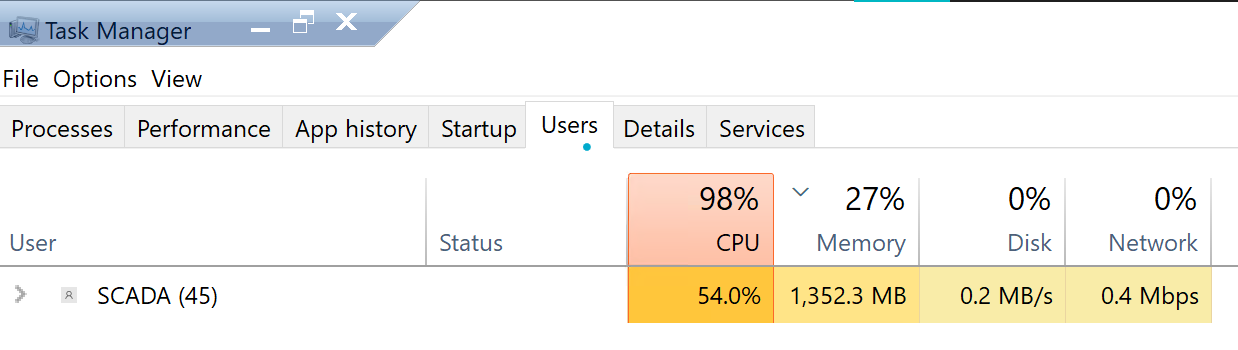 Windows 10 - CPU 100% utilized while only user is only using 50-60% - Microsoft Q&A