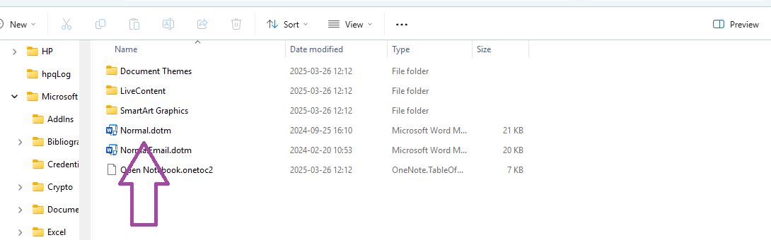 Word template has suddently changed and isn't fixed to default when I delete Normal.dotm. It ...