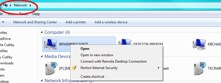 Old Network devices still showing in Explorer under "Network ...