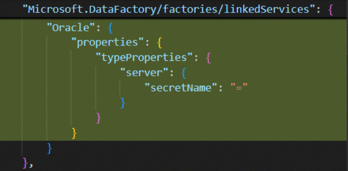 ADF Oracle connector V2 ARM Template issues - Microsoft Q&A