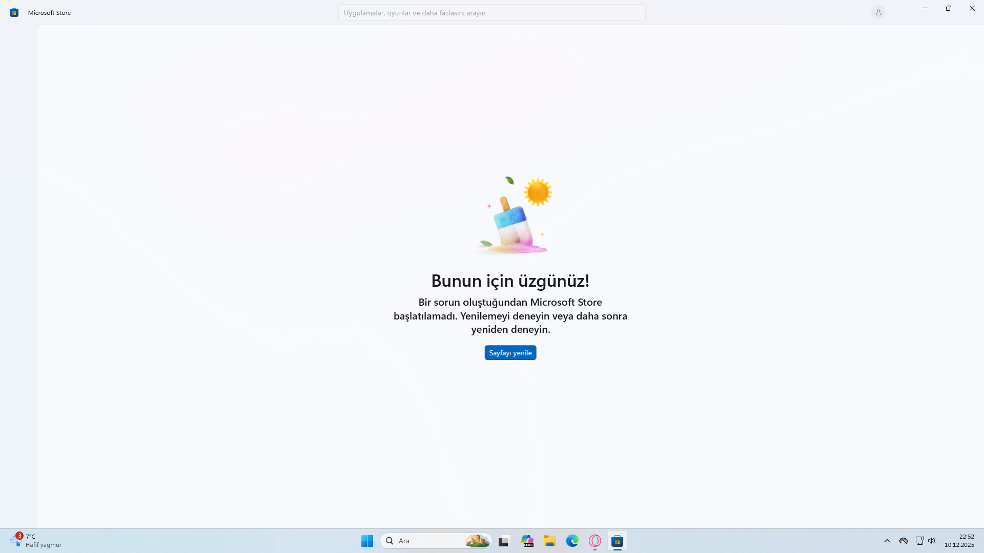 Microsoft Store açılmıyor. - Microsoft Q&A