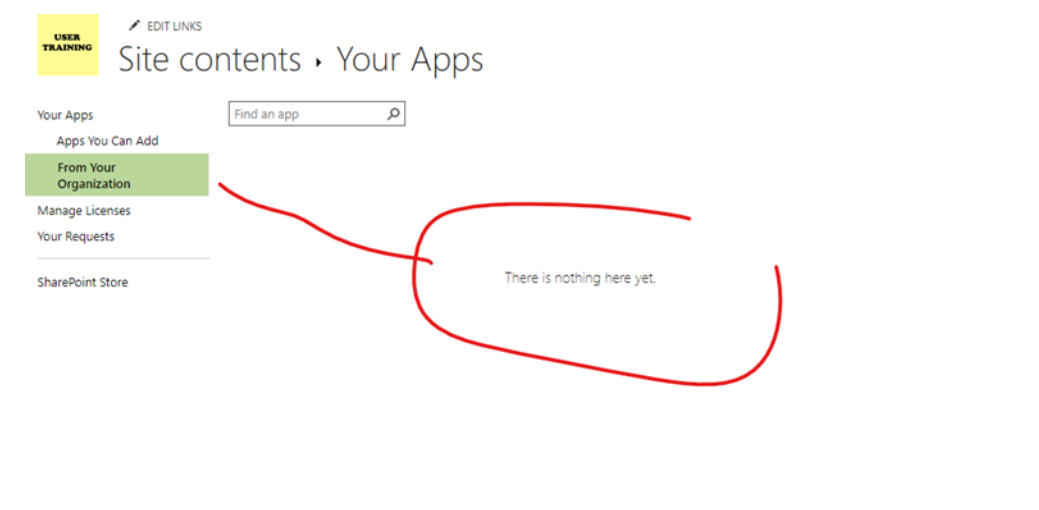 Custom Apps not visible in Site Contents > Your apps page - Microsoft Q&A