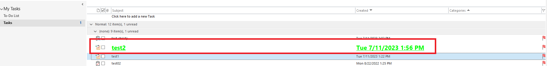 Unread in tasks? - Microsoft Q&A