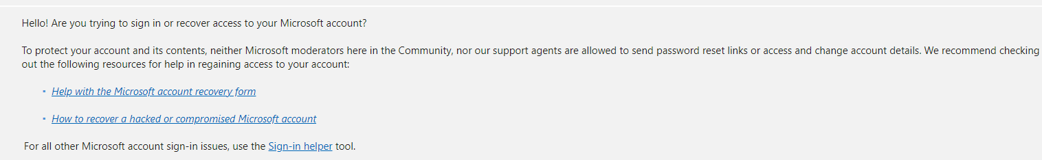 Unable to log in on to my old account - Microsoft Q&A