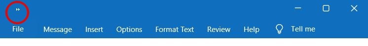 Outlook: Quick Access Toolbar hidden when showing above the Ribbon ...