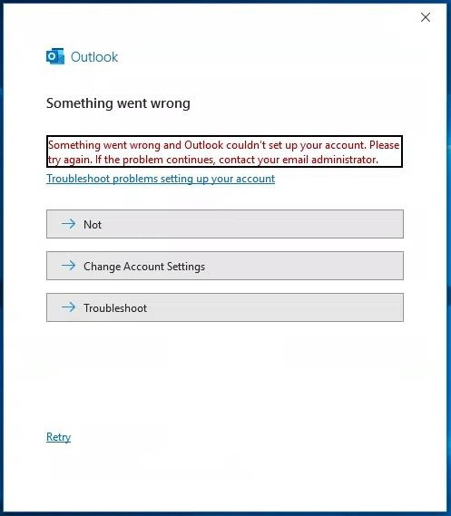 Outlook uses Autodiscover URL left from decommissioned Exchange server ...
