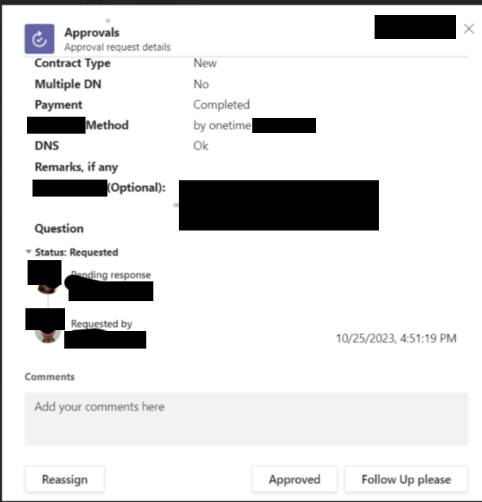 MS Team eapproval "Attachment" button disappeared - Microsoft Q&A