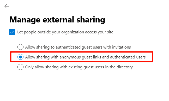 Issue with External Sharing in SharePoint - Microsoft Q&A