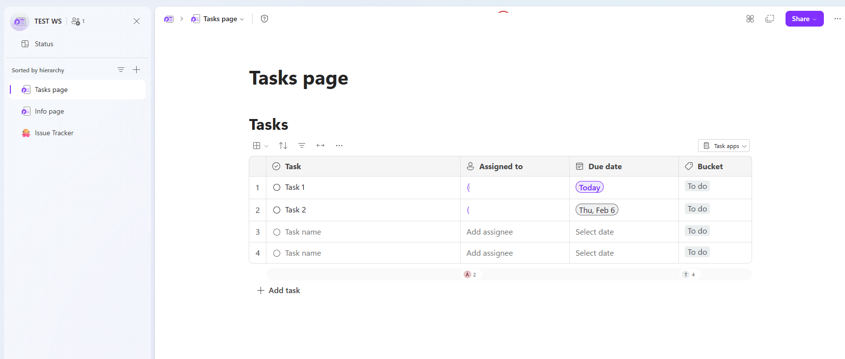 Status page for Workspaces in Loop - Microsoft Q&A