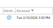 Why does the @ symbol disappear in inbox when set to show conversations ...