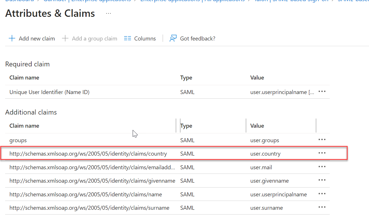 How can i add an additional attribute to my saml assertion - Microsoft Q&A