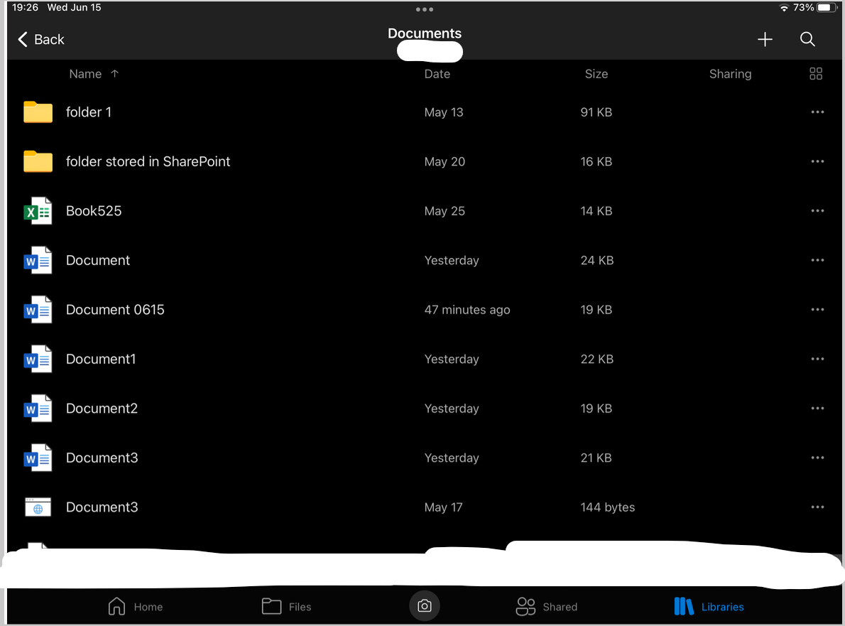Viewing Document Library in Onedrive App - Microsoft Q&A